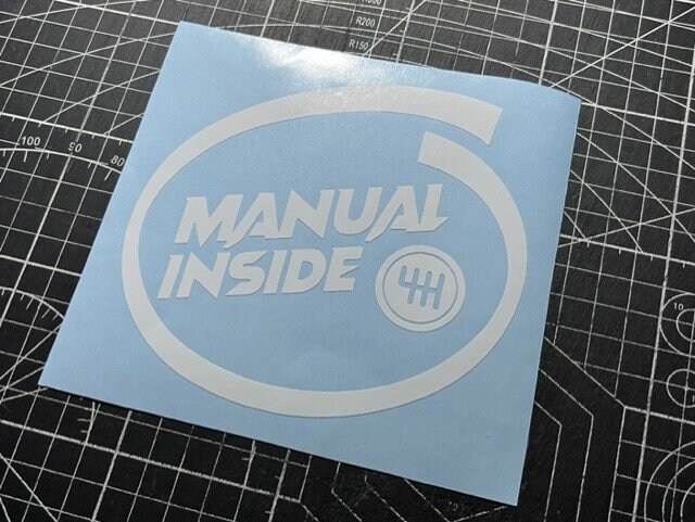 Car Decal Manual Inside Design for Manual Transmission Car High Quality ...