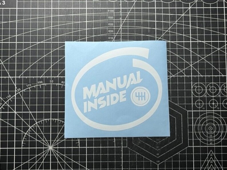 Car Decal Manual Inside Design for Manual Transmission Car - Etsy