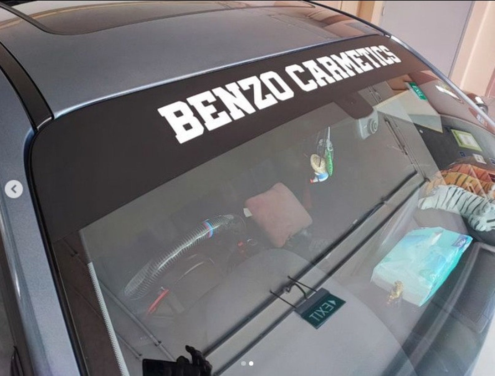 Custom Car Windshield Banner: Waterproof Vinyl Sun Shade (4 Ft X 1 Ft ...