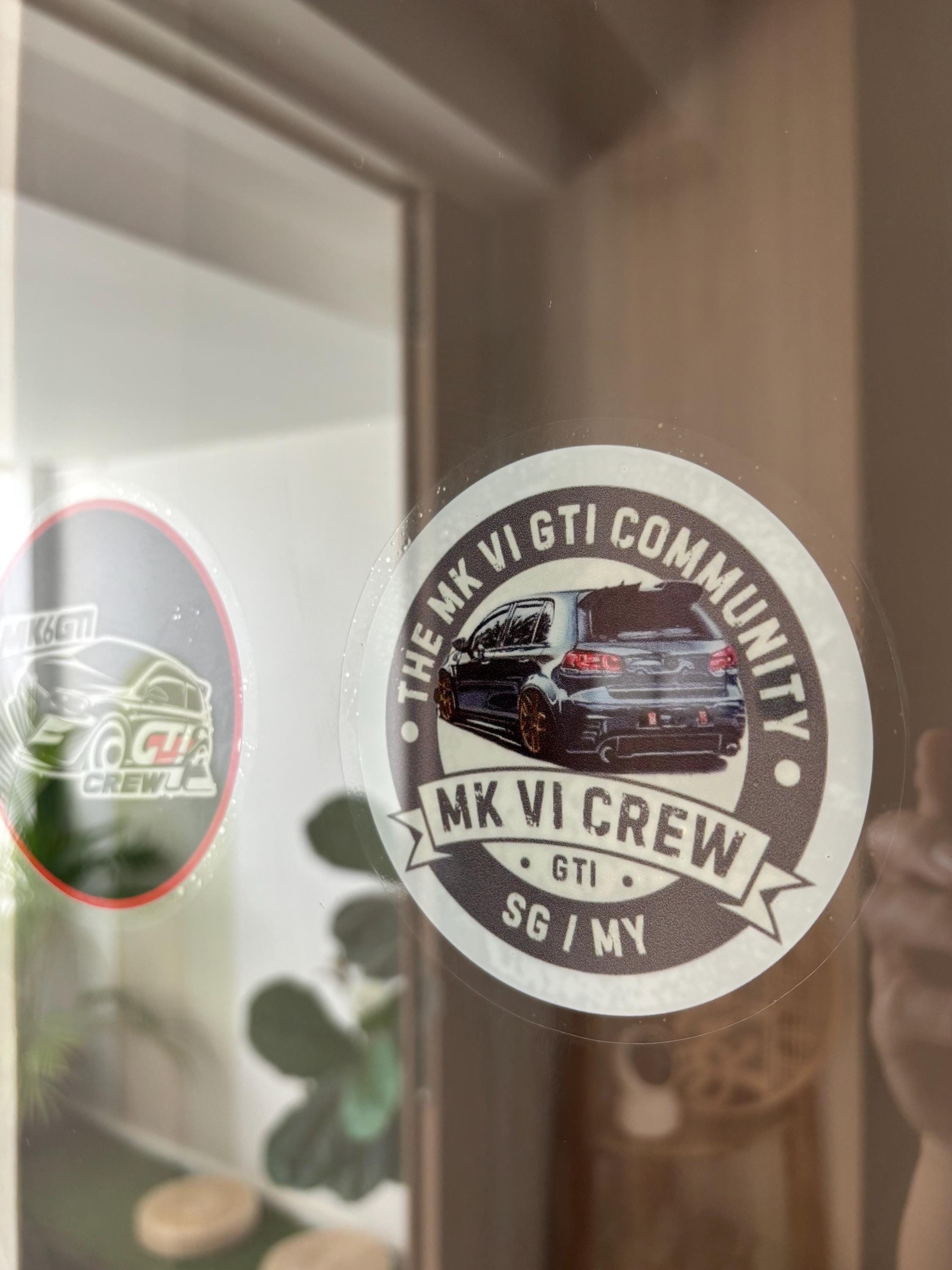 Custom Static Cling Decals: Car Club & Business Branding - Etsy