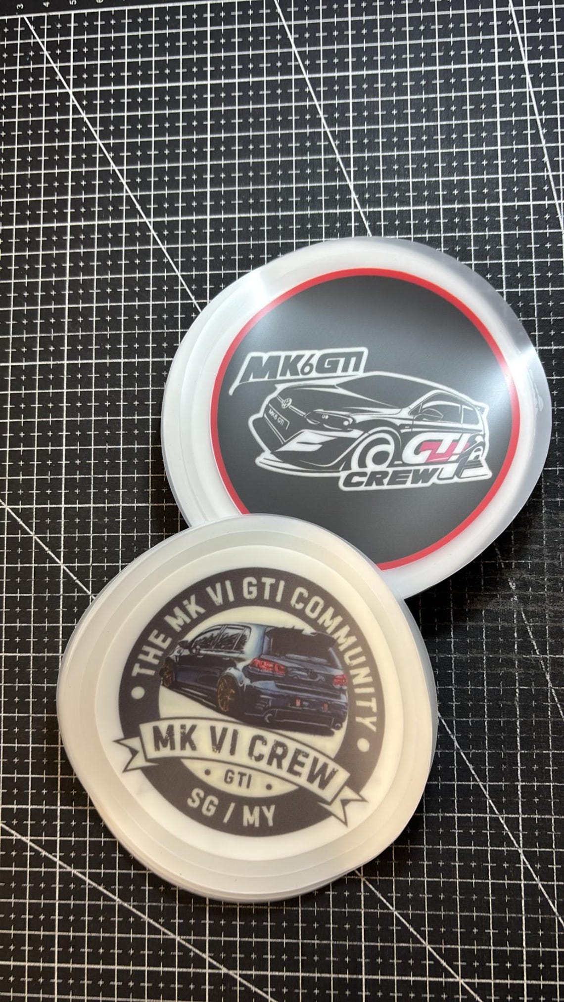 Custom Static Cling Decals: Car Club & Business Branding - Etsy