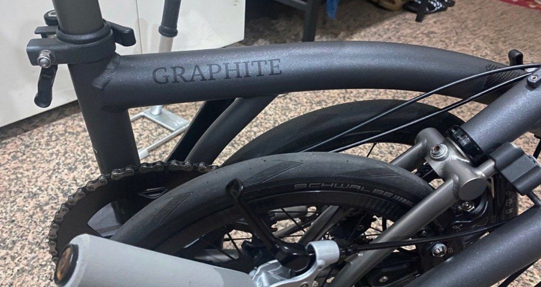 Set of 2 Custom Decals Brompton Metallic Graphite for Brompton High ...