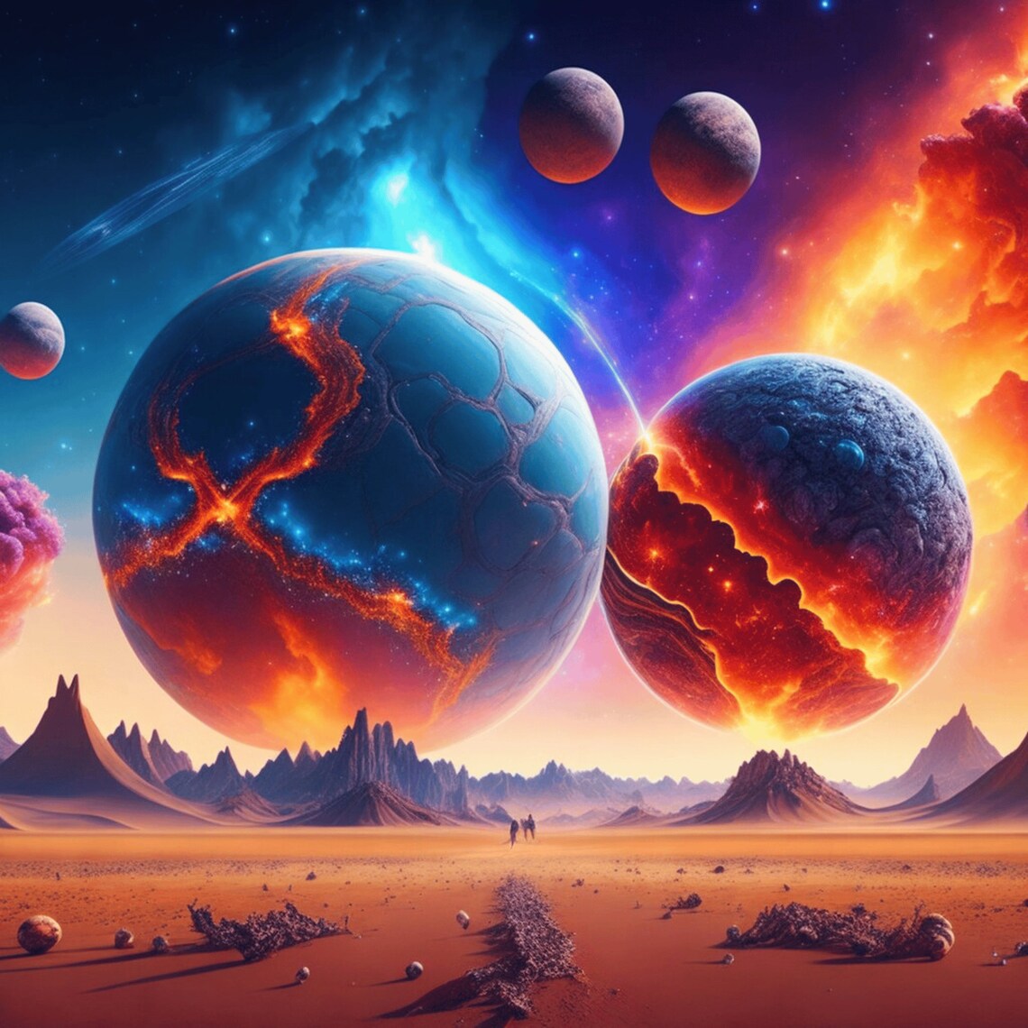 Beautiful Planets Clipart 12 High Quality Jpgs Digital Downloads Card ...