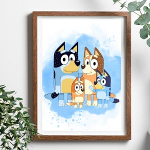 Bluey Wall Print - Etsy