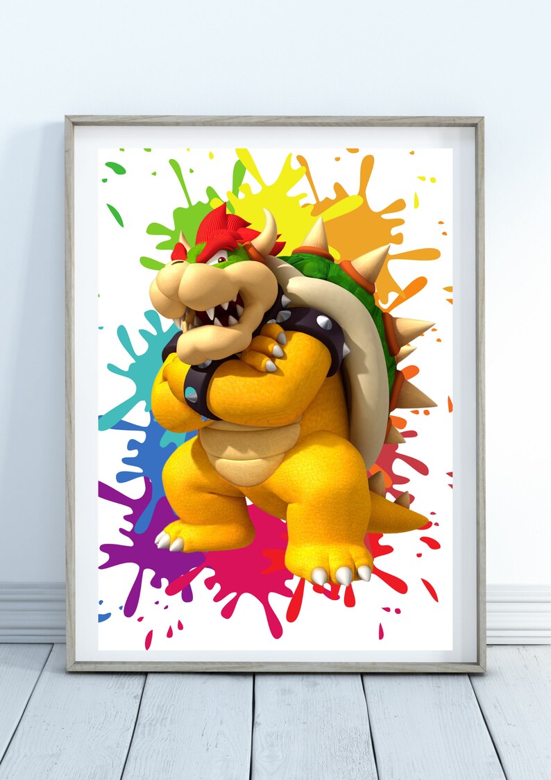 Mario Bowser, Mario Turtle - Etsy