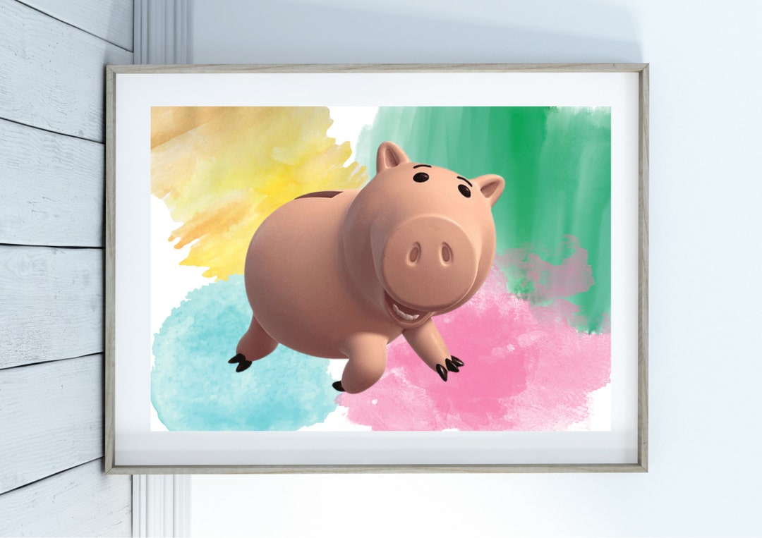 Toy Story Hamm, Toy Story Pig, Toy Story Wall Print - Etsy