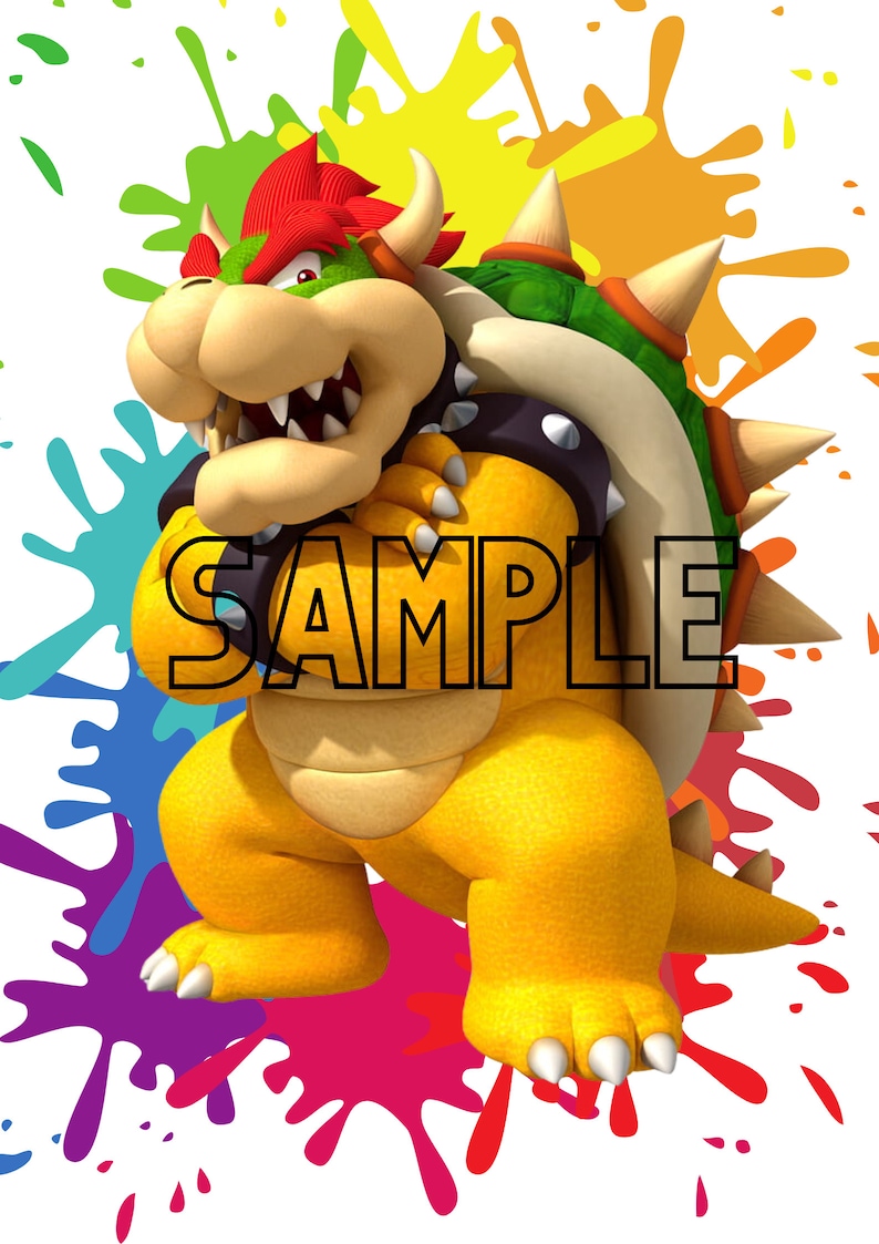 Mario Bowser, Mario Turtle - Etsy