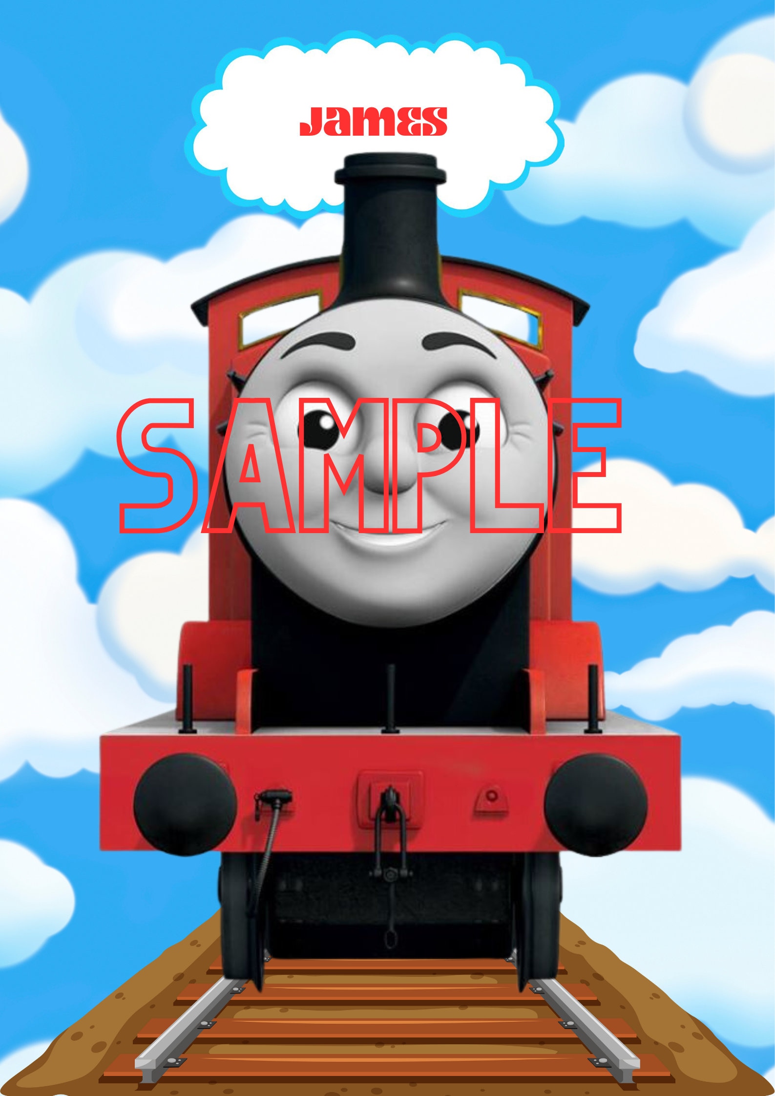 Thomas and Friends James, James Train, James Wall Art - Etsy