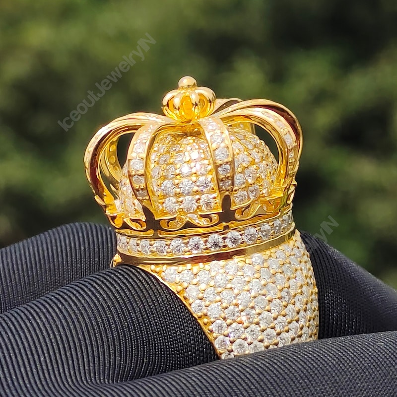 Mens Gold Crown Rings - Etsy