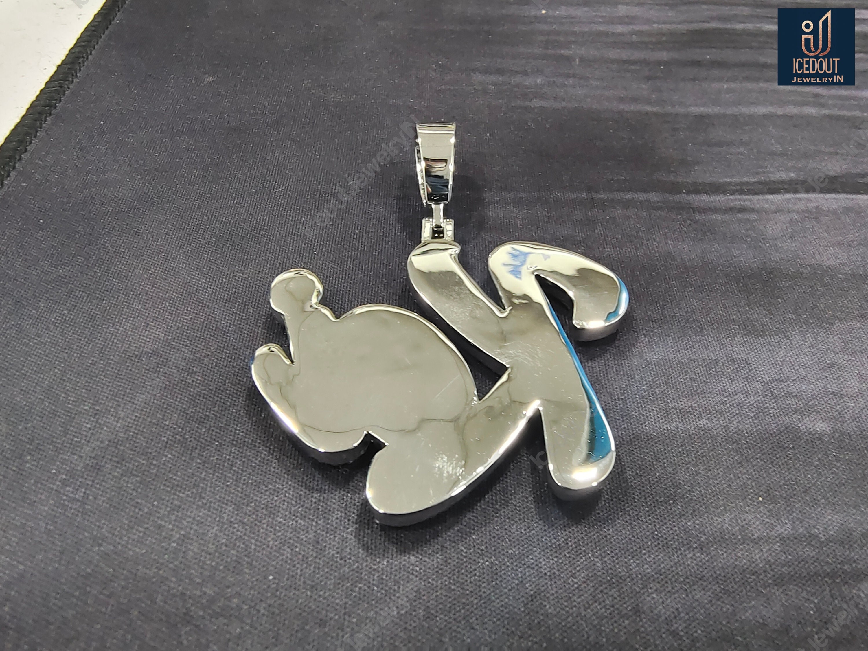 VVS Moissanite Pendant With Custom Bail, VVS Moissanite Custom Letter ...