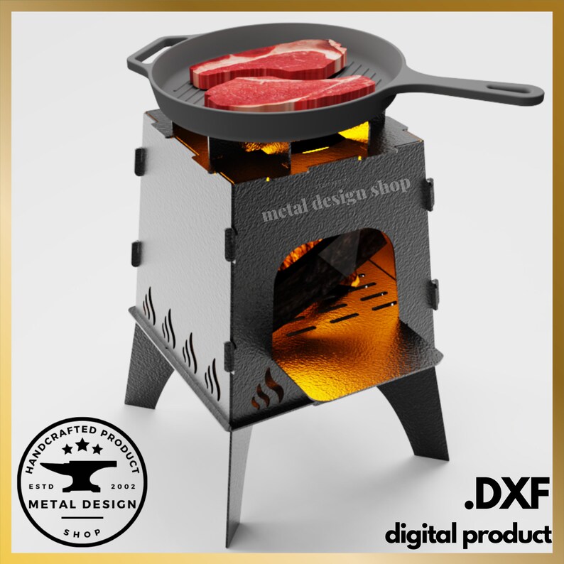 Laser Cut Fire Pit Grill: DIY Camping Stove DXF Files (digital Download ...