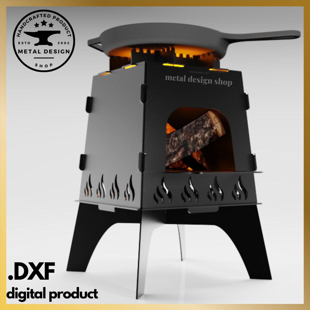 Laser Cut Fire Pit Grill: DIY Camping Stove DXF Files (digital Download ...