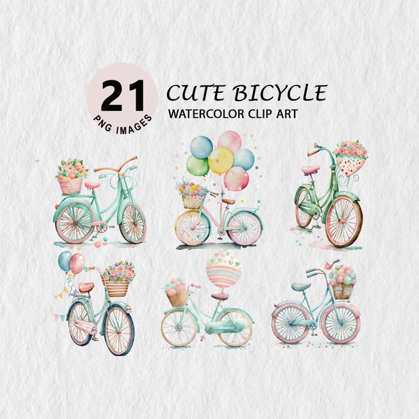 Bicycle Watercolor - Etsy