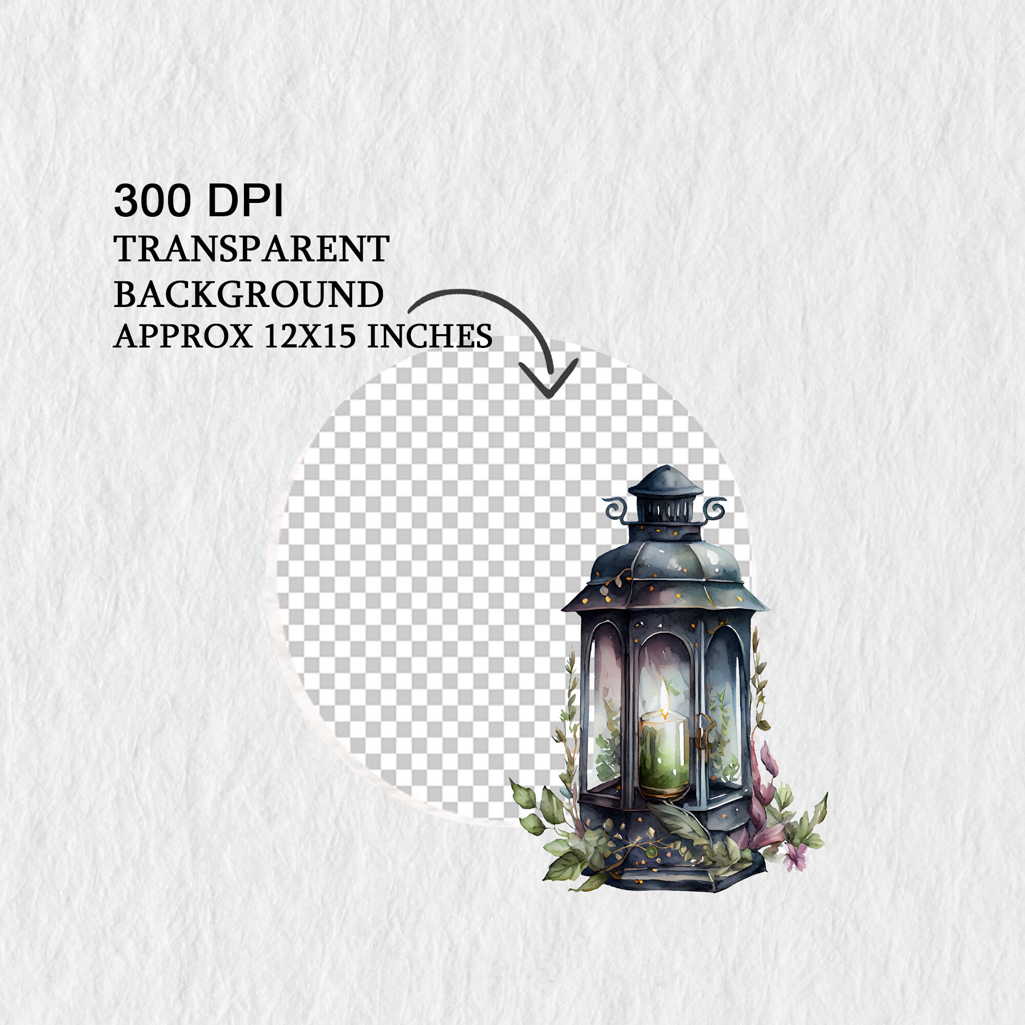 Cottagecore Lantern Watercolor Clipart Element Illustration - Etsy