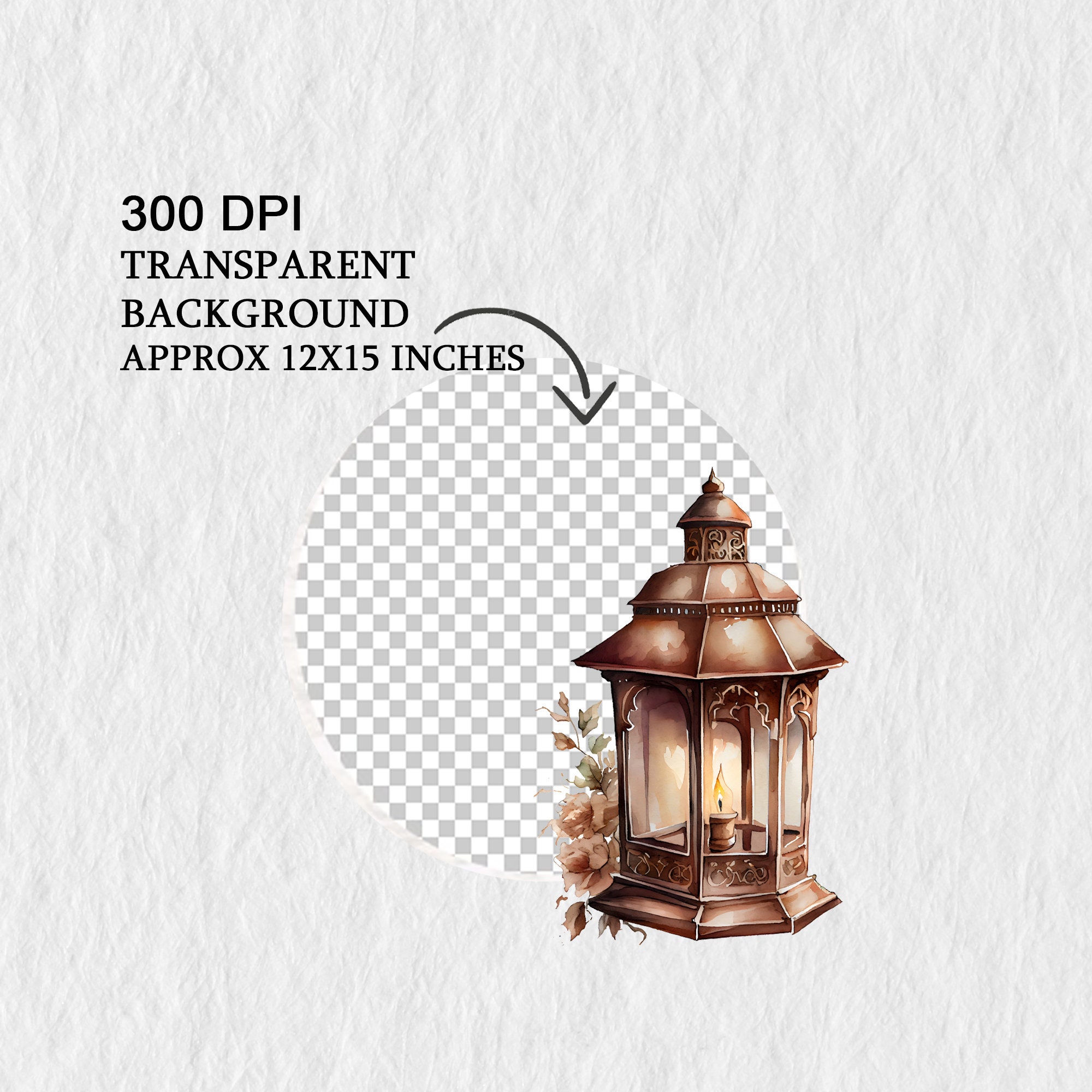 Beige Lantern Watercolor Downloadable Illustration Transparent - Etsy