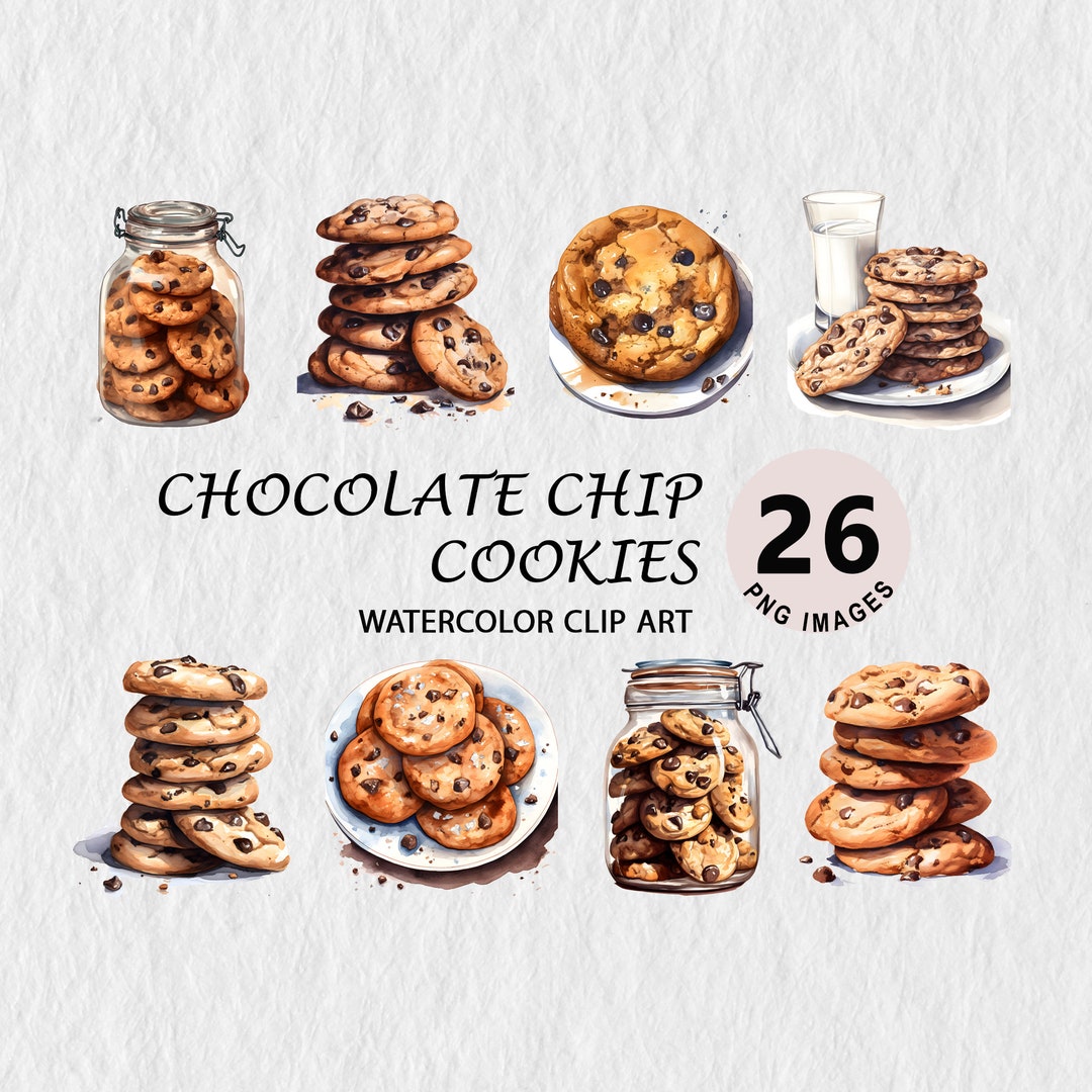 Chocolate Chip Cookies Clipart Clip Art Clipart Element Vector ...