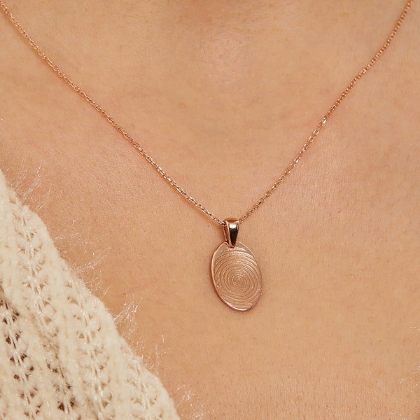 Fingerprint Necklace - Etsy
