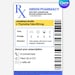 Prescription Label Template, Editable RX Bottle Label Template, Party ...
