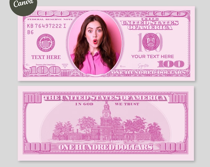 100 Dollar Bill Template - Letter Page With 4 Real Size Dollar Bills ...