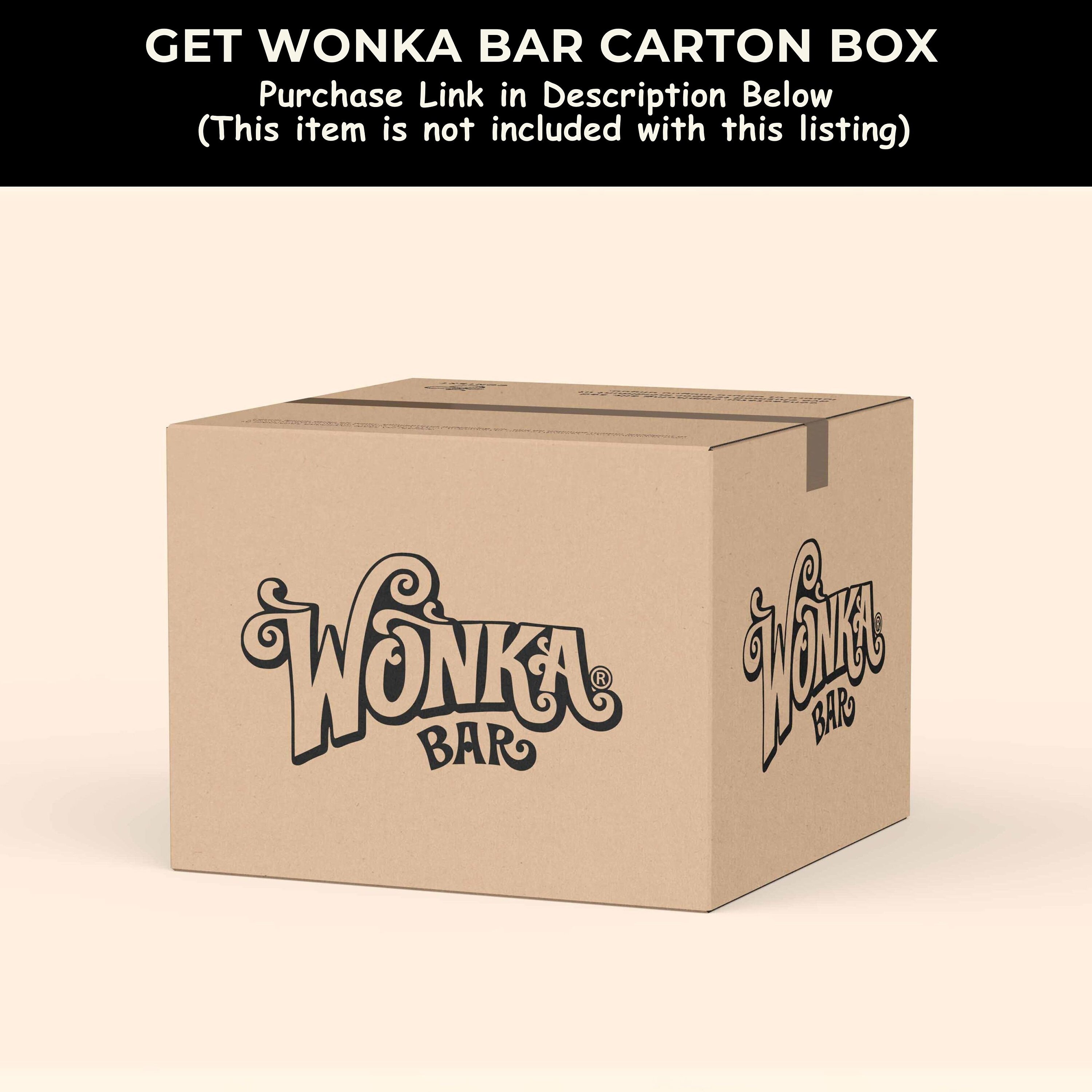 Wonka Chocolate Bar Wrapper Printable Template Willy Wonka Birthday ...