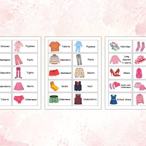 58 Kids Dresser Drawer Labels, Printable Kids Closet Storage Stickers ...