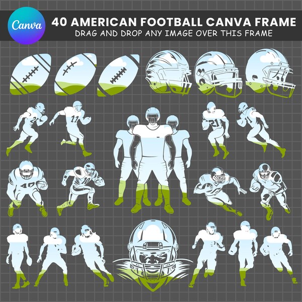 Editable Football Png Canva - Etsy