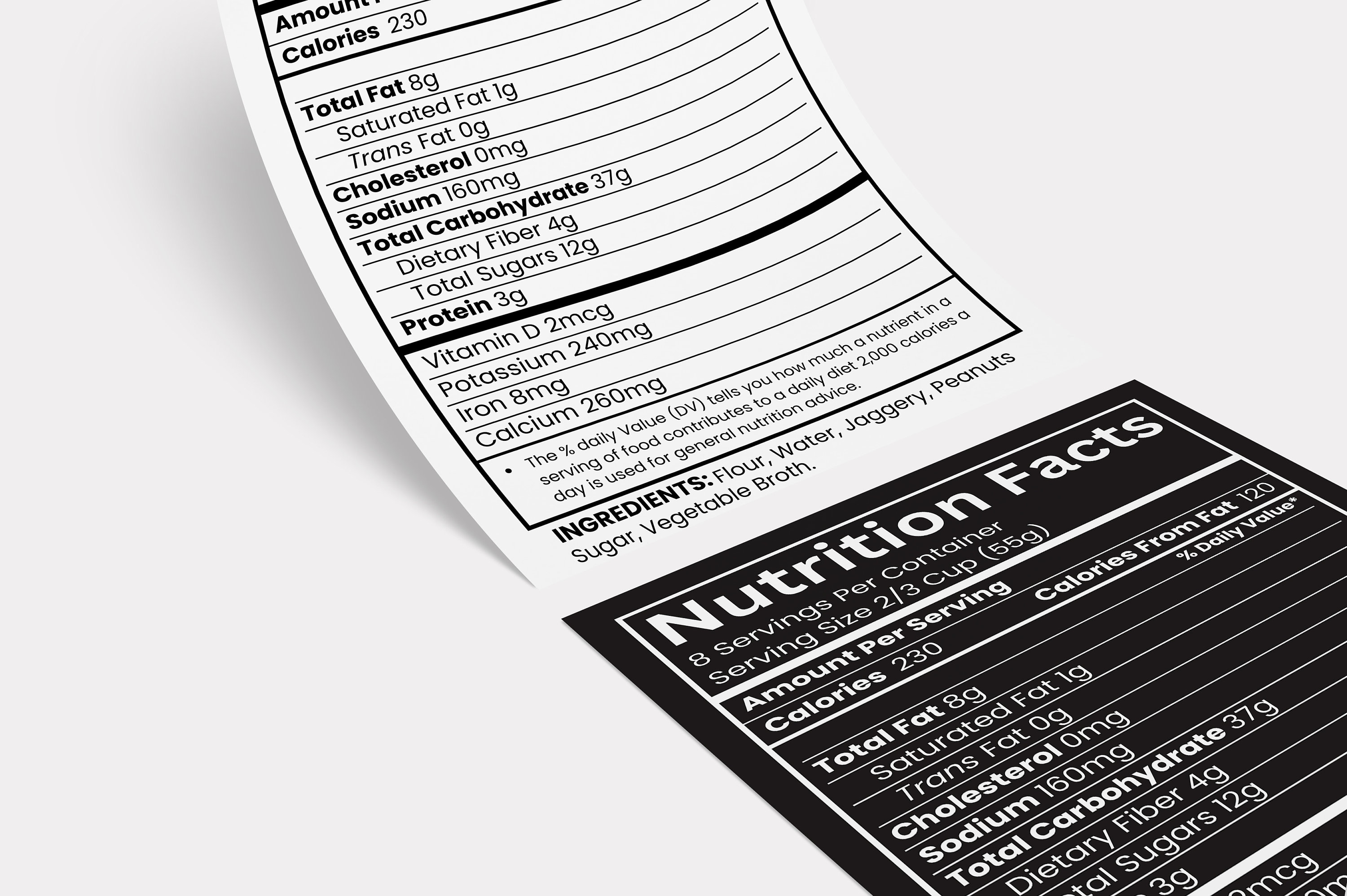 Buy Nutrition Facts Editable Nutrition Label Nutritional SVG PNG Clip ...