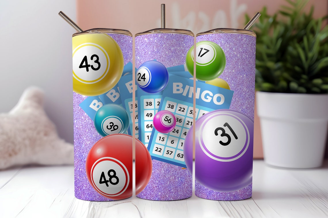 Bingo Tumbler Bundle, Bingo Tumbler Wrap PNG, Bingo Bundle 20 Oz Skinny ...