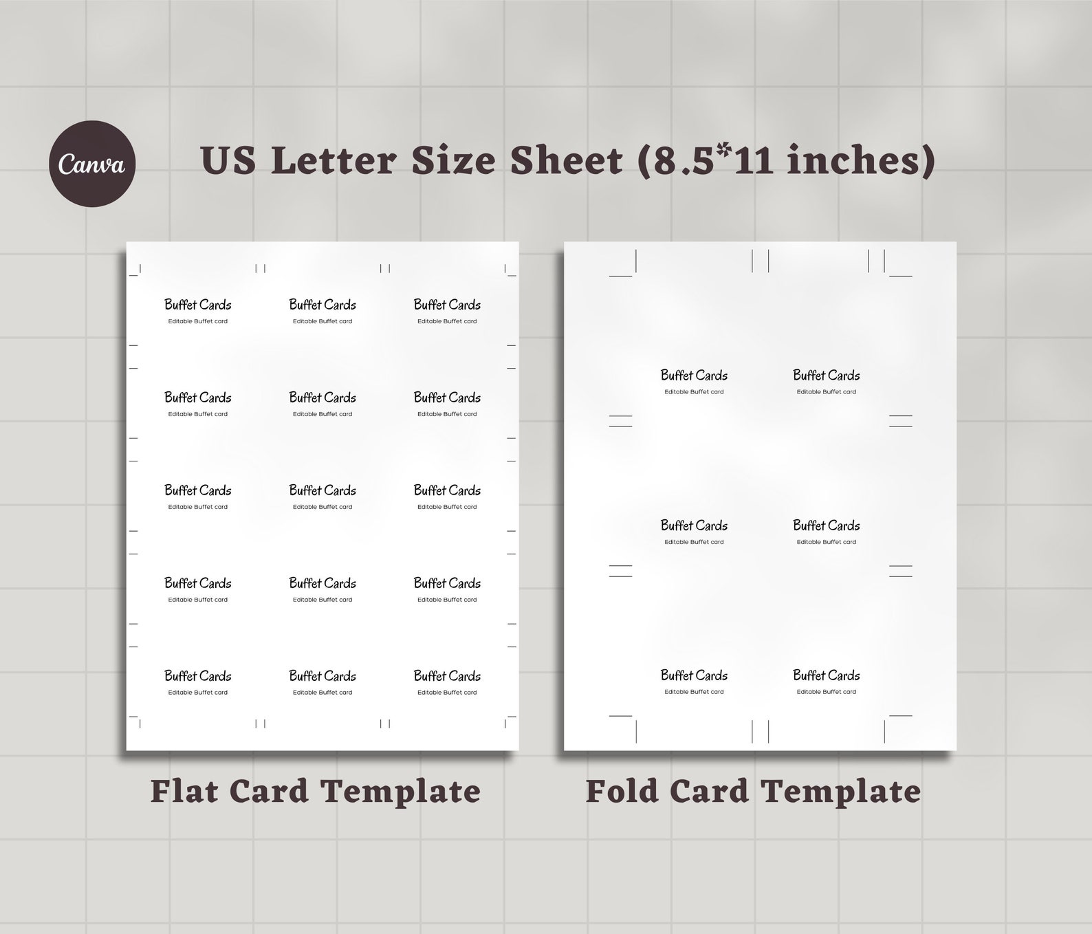 Minimal Editable Food Labels for Buffet, Printable Food Card Template ...