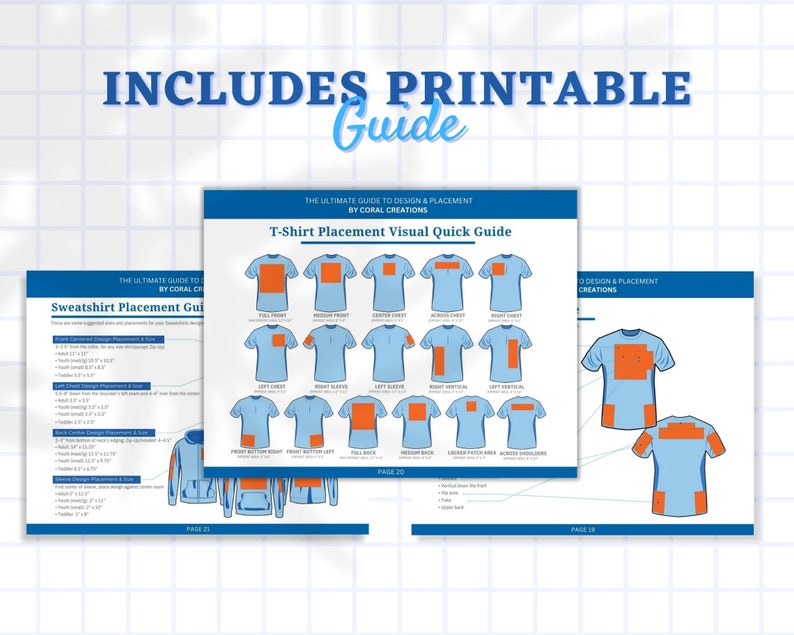 T-shirt Placement Guide, Vinyl Placement, Heat Transfer Vinyl Tool ...