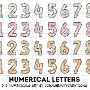 Spring Floral Alphabet Letters PNG Bundle, Summer Mothers Day Flower ...