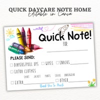 Daycare All About Me Form | Daycare Questionnaire | Get to Know Me ...