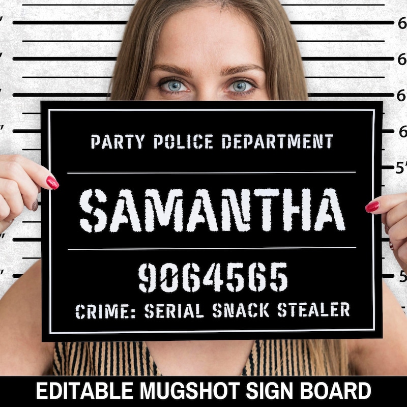 Mugshot Board - Etsy
