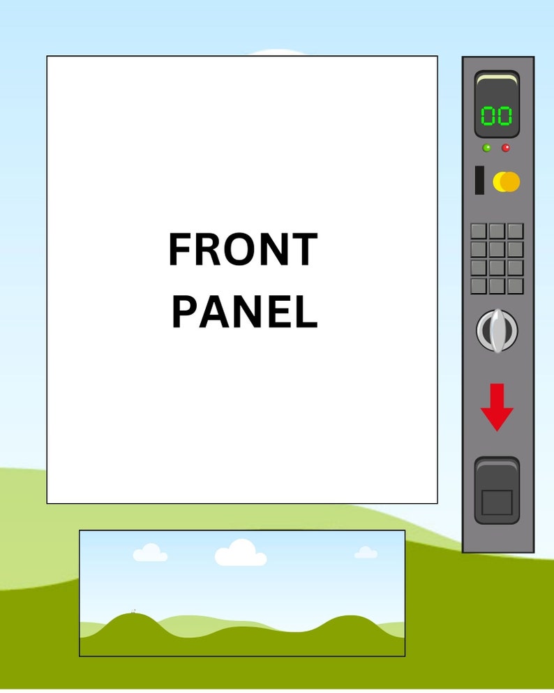 Vending Machine Template 12x16 & 16x20 Blank Template Payment Panel Png ...