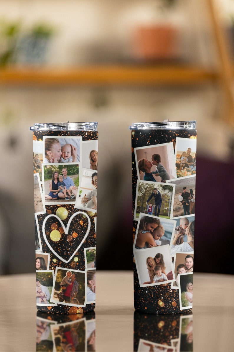 Add Own Photo,photo Tumbler Template,png Sublimation Photo Collage 20oz ...