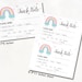 Quick Note! Daycare Note Home, Boho Rainbow Daycare Card, Daycare ...