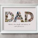 Dad Photo Collage Template, Dad Picture Collage, Fathers Day Photo ...