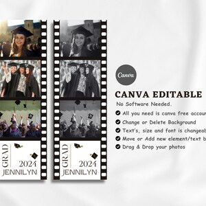 Graduation Photo Strip | Photo Booth Graduation | Class of 2024 Photo ...