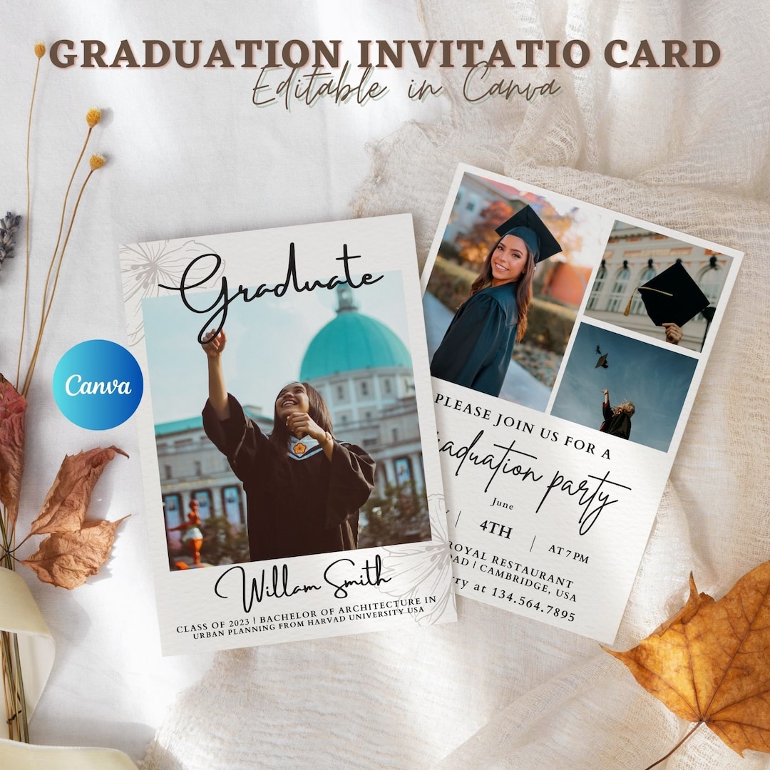 Graduation Invitation Template | Graduation Announcement | Graduate ...