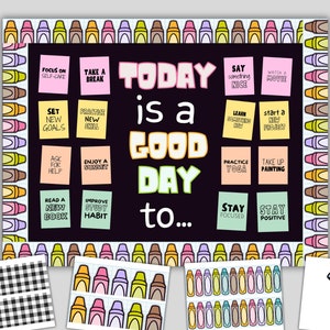 Back to School Motivational Bulletin Board, Bulletin Board Kit, Back to ...