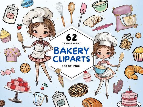 Cartoon Mom Baking