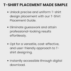 T-shirt Placement Guide, Vinyl Placement, Heat Transfer Vinyl Tool ...