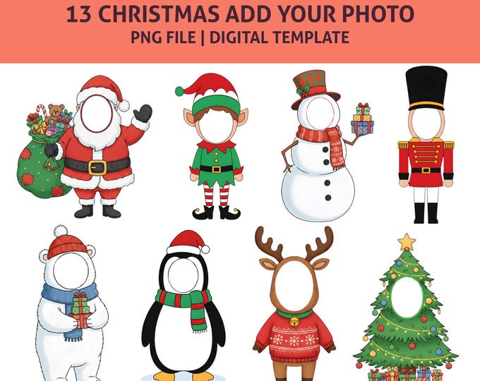 Christmas Add Your Own Photo Picture | PNG Elves Boy & Girl Add Photo ...