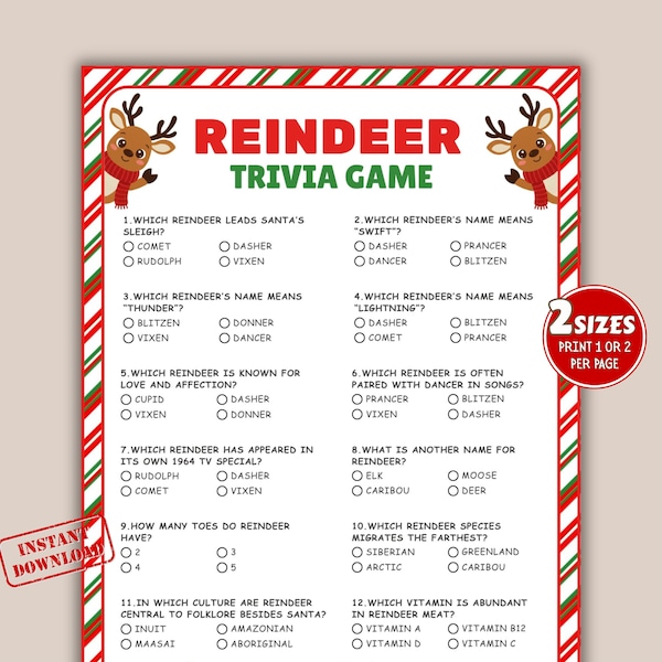 Reindeer Games - Etsy