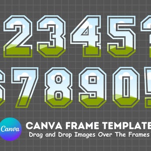 Fill Your Own VARSITY Letters on CANVA With Commercial Use Allowed ...