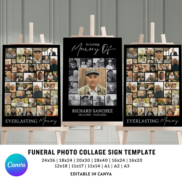 Funeral Memory Board - Etsy