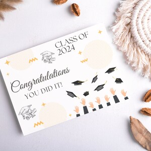Graduation Card, Printable Graduation Card, Graduation Card 2024, Class ...