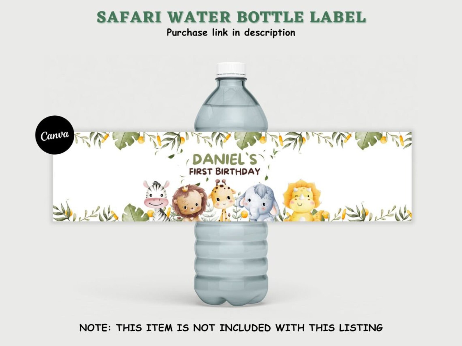 Safari Party Food Labels Printable Safari Food Tent Girl Buffet Label ...