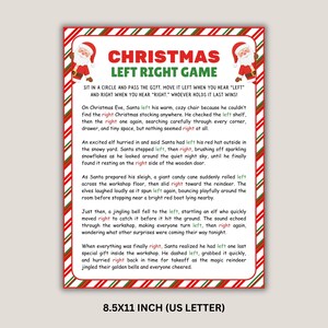Christmas Left Right Game, Christmas Pass the Present Game, Christmas ...