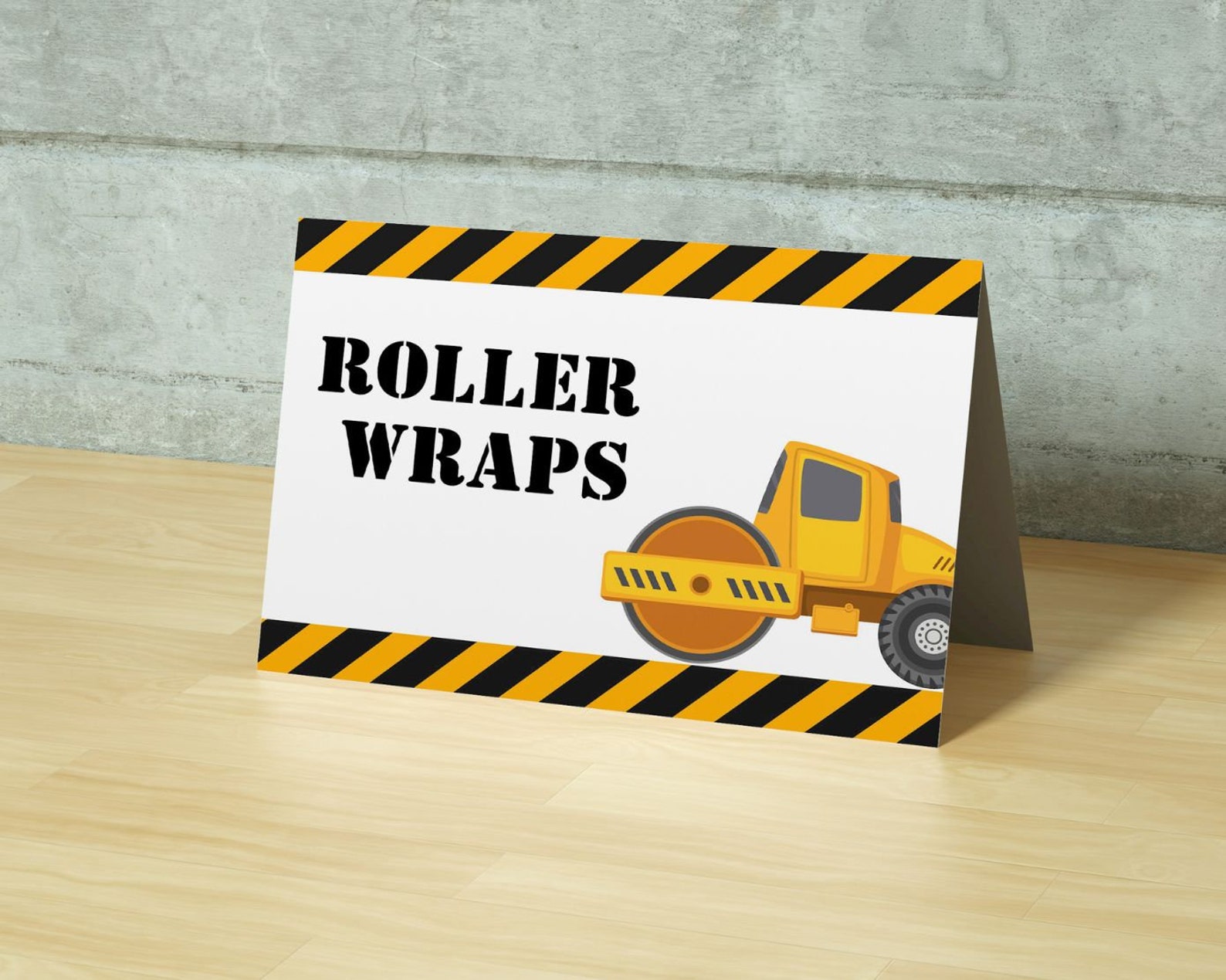Construction Party Food Labels, Printable Construction Food Tent ...